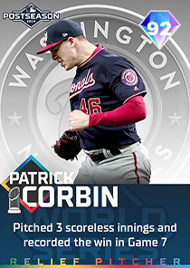 2019 Postseason Patrick Corbin - MLB The Show 19 - ShowZone