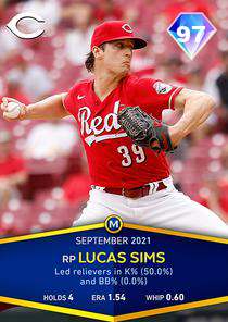 Monthly Awards Lucas Sims - MLB The Show 21 - ShowZone