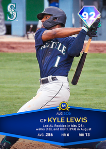 Monthly Awards Kyle Lewis - MLB The Show 22 - ShowZone