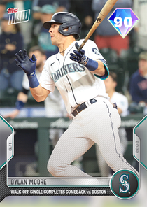 Topps Now Dylan Moore - MLB The Show 22 - ShowZone