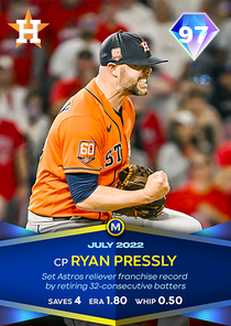 Monthly Awards Ryan Pressly - MLB The Show 22 - ShowZone