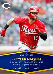 Tyler Naquin - MLB The Show 21 - Monthly Awards - 97 OVR - ShowZone