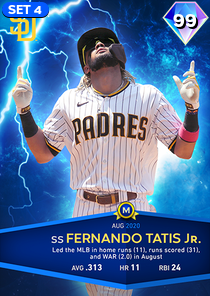Fernando Tatis Jr. - MLB The Show 23 - Monthly Awards - 99 OVR - ShowZone