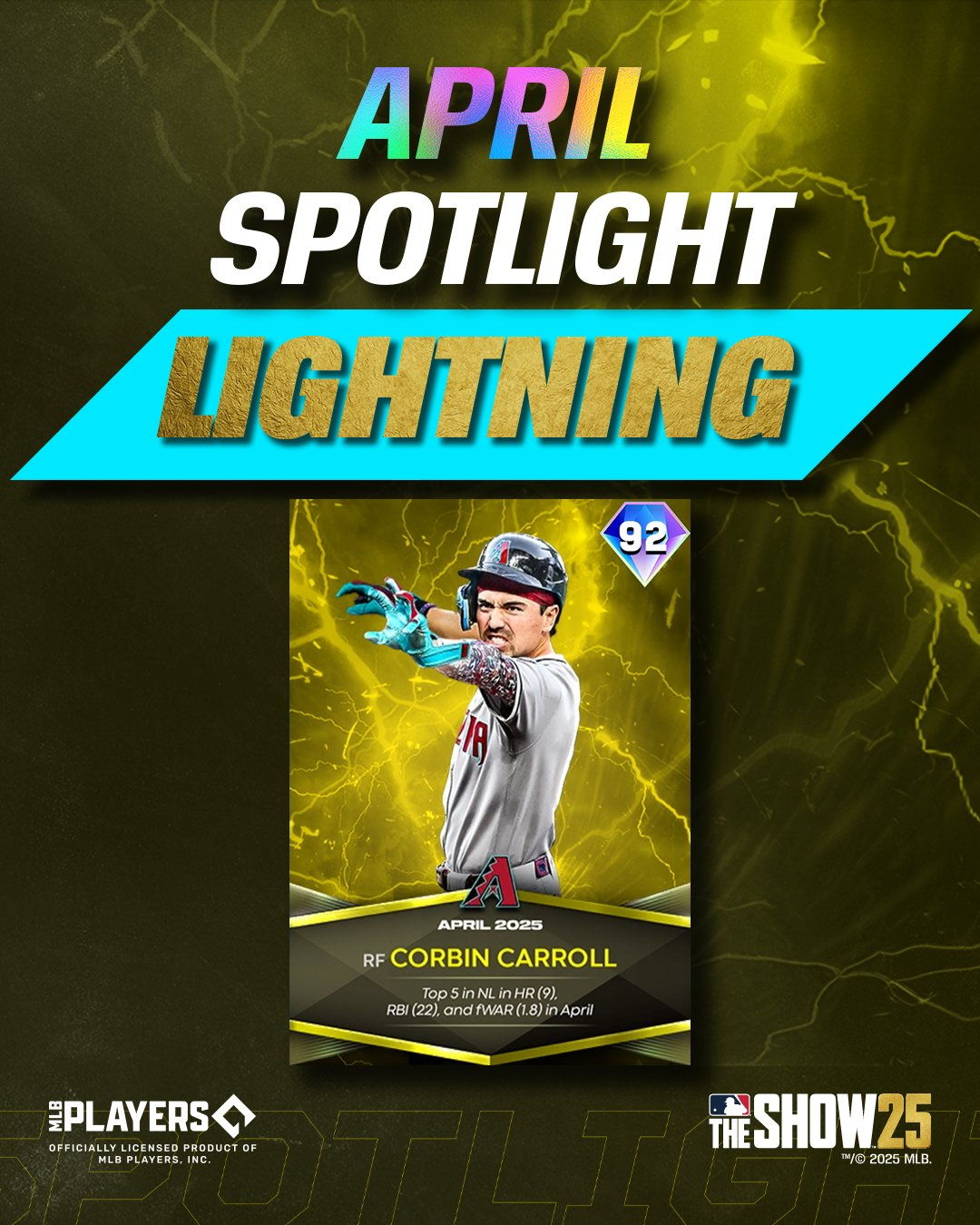 MLB The Show 25: Corbin Carroll Is April's Lightning Collection Reward ...
