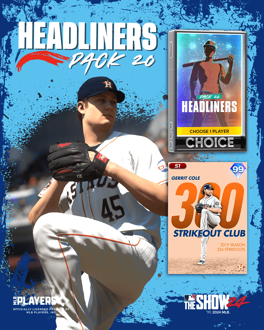 MLB The Show 24: Headliners 20 Featuring Gerrit Cole Available Now - ShowZone