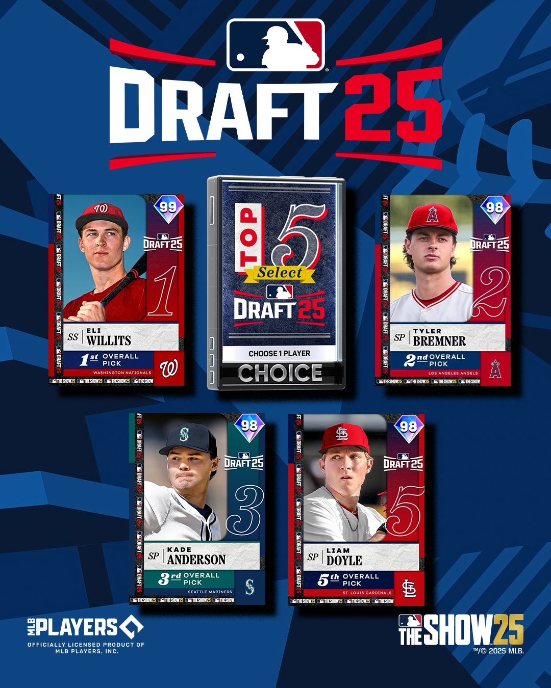 MLB The Show 25 Celebrates 2025 MLB Draft with Top 5 and On the Clock ...