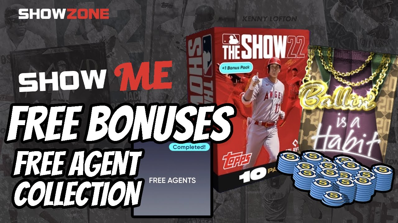 Get FREE easy stubs and packs for Free Agent Collection! - ShowZone